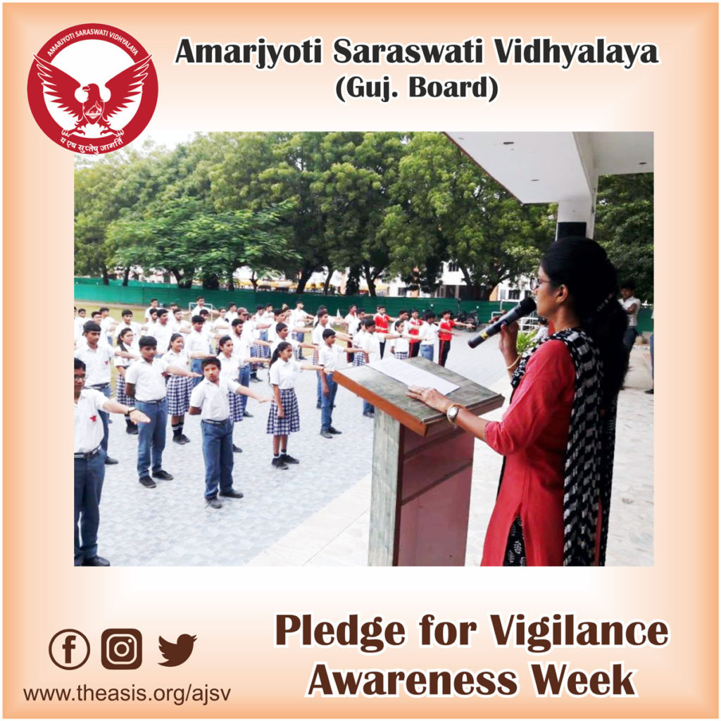 Pledge for Vigilance Awareness Week – 2019